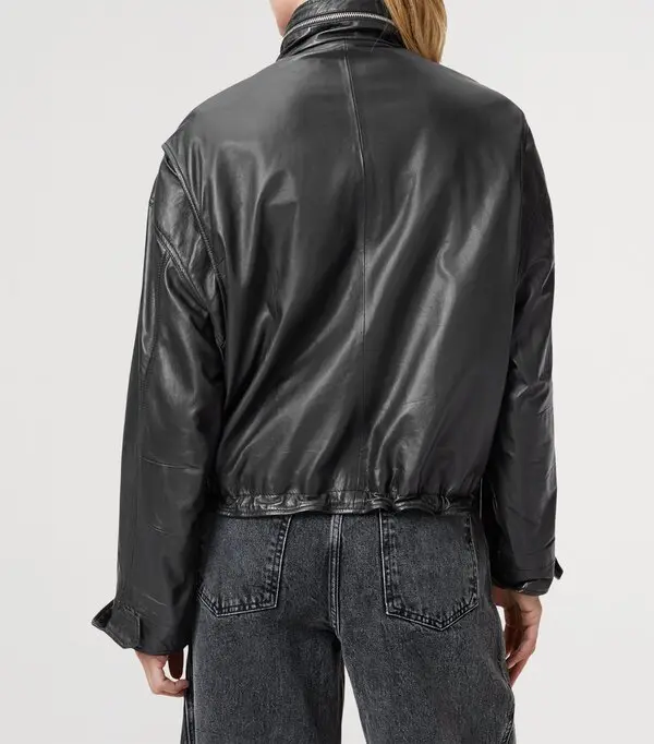 ALLSAINTS Clay Leather Jacket - Black