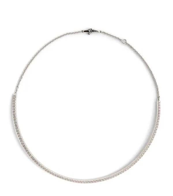 Melissa Kaye Small Clara Diamond Necklace - White