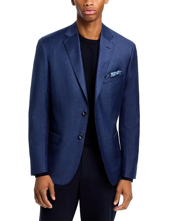 Bloomingdale'S District Check Sport Coat - Navy/ Blue