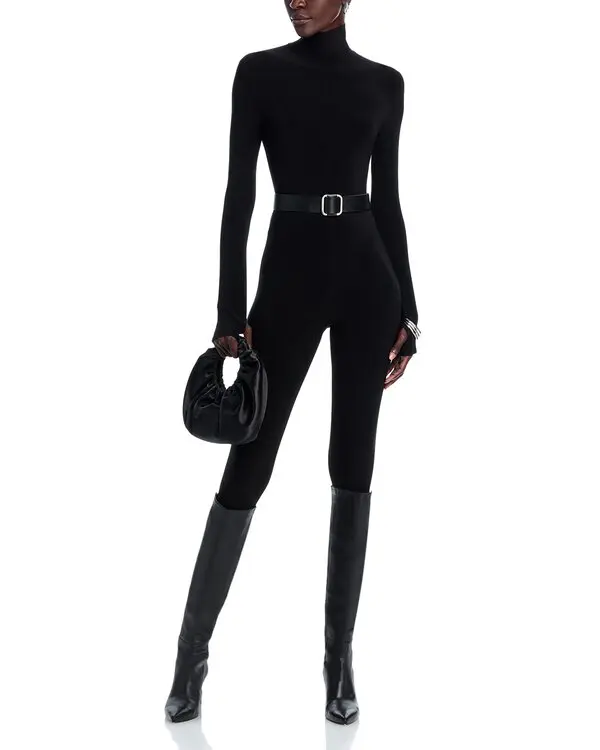 Norma Kamali Mock Neck Catsuit