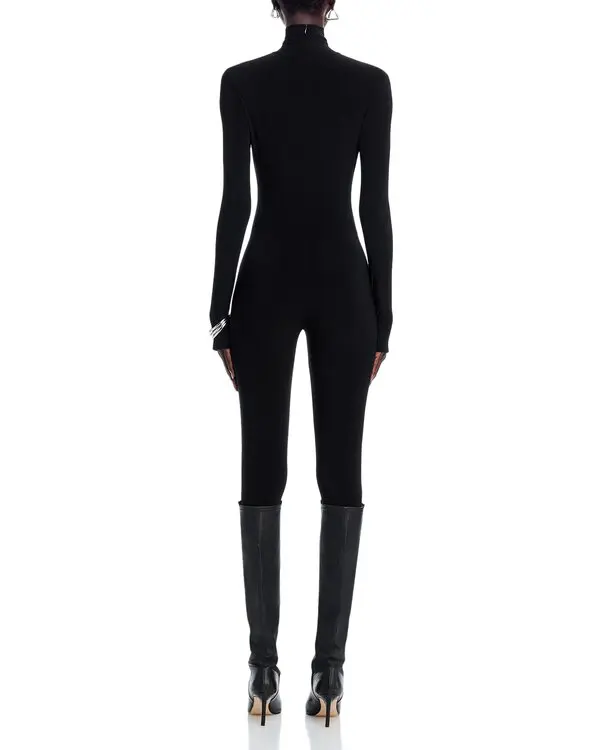 Norma Kamali Mock Neck Catsuit