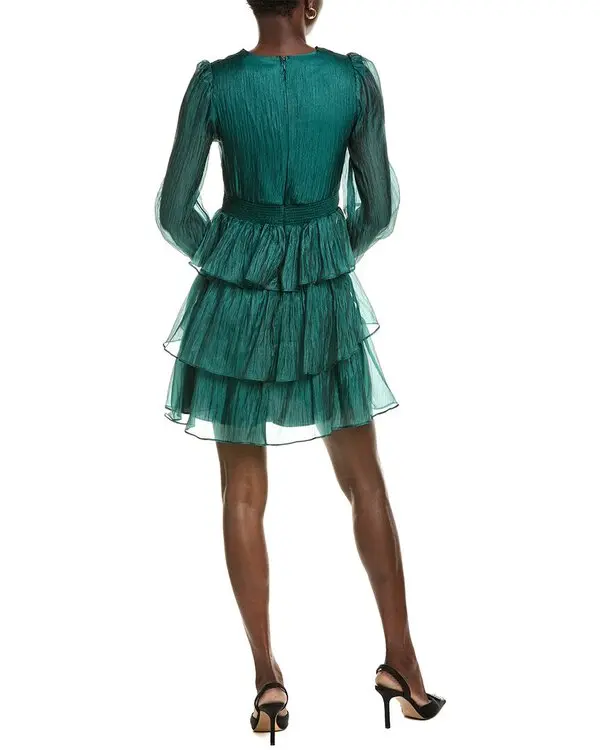 rachel parcell green dress Buy Tiered Mini - At 70% Off launch_date:7/17/2023