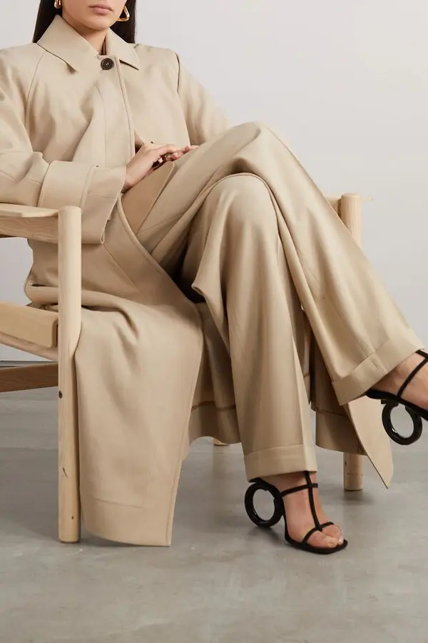 FERRAGAMO Pleated Straight-leg Trousers