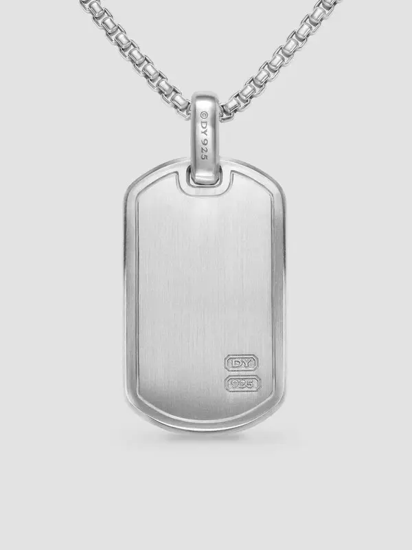 David Yurman Pyramid Tag In Sterling 35mm