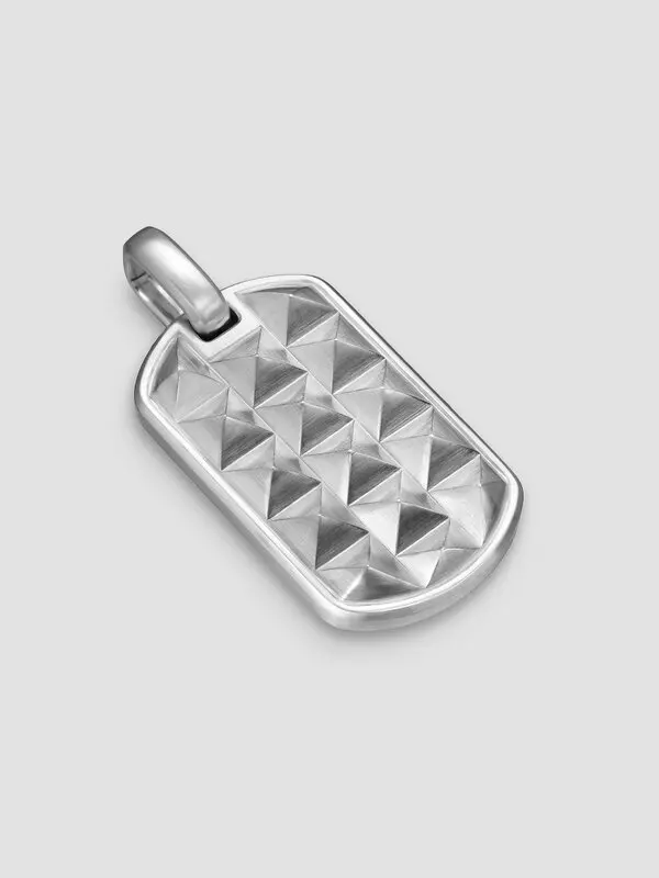David Yurman Pyramid Tag In Sterling 35mm