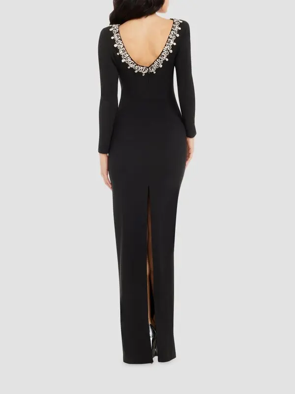 Dress The Population Anne Embellished Wrap-front Gown