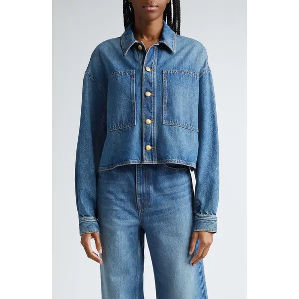 Ulla Johnson Bobbi Denim Jacket - Danube