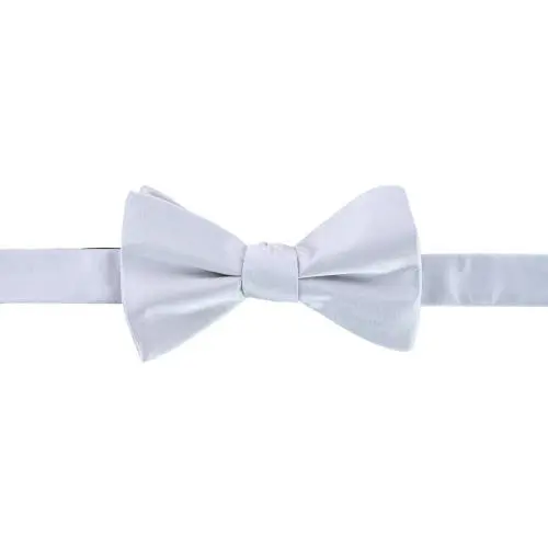 Trafalgar Sutton Silk Brace And Bow Tie Set - Silver