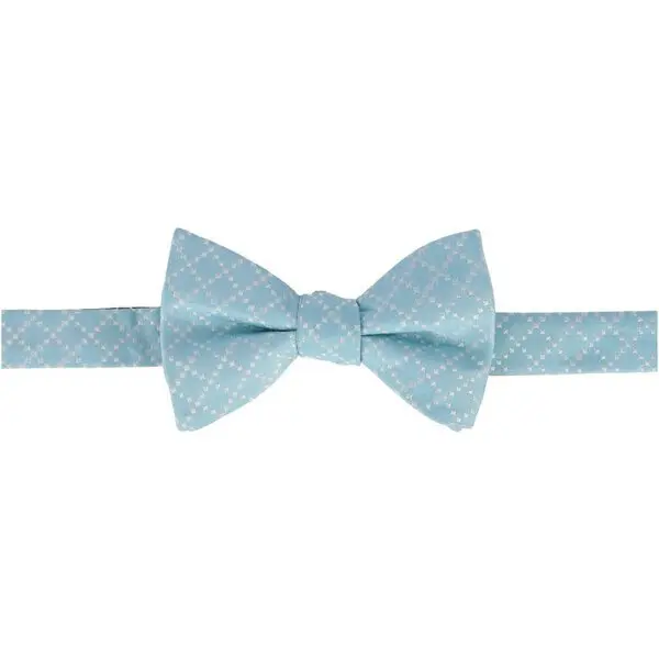 Trafalgar Rowan Geometric Pattern Bow Tie - Light Blue