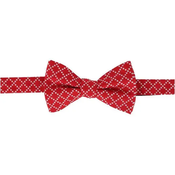 Trafalgar Rowan Geometric Pattern Bow Tie - Red