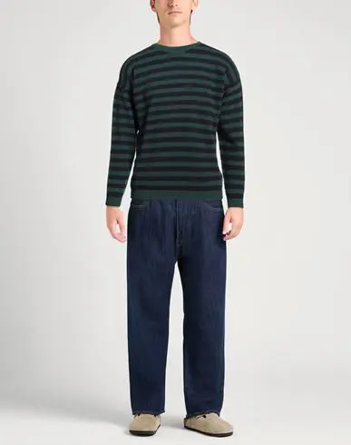 LARDINI Striped Sweater - Green