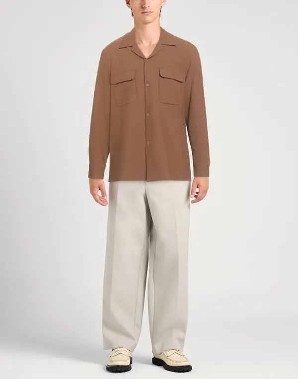Sandro Shirt Camel Size Polyester, Viscose, Elastane - Beige