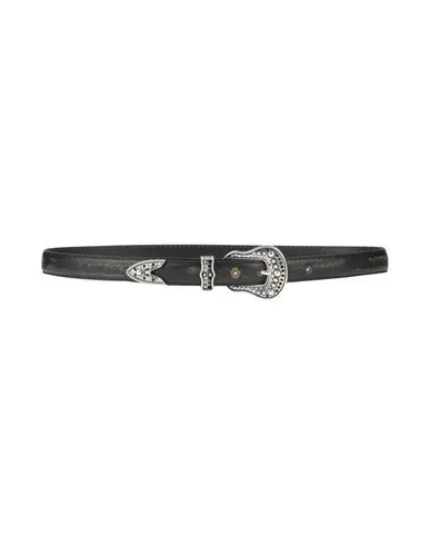 Sandro Leather Belt With Appliqués - Black