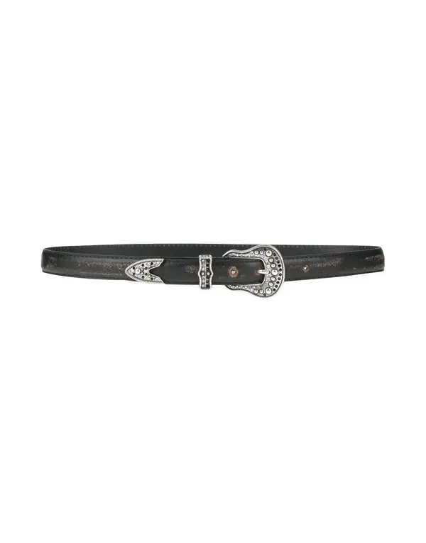 Sandro Leather Belt With Appliqués