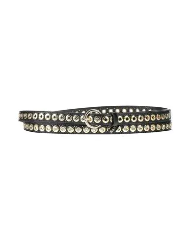 Sandro Studded Leather Belt - Black