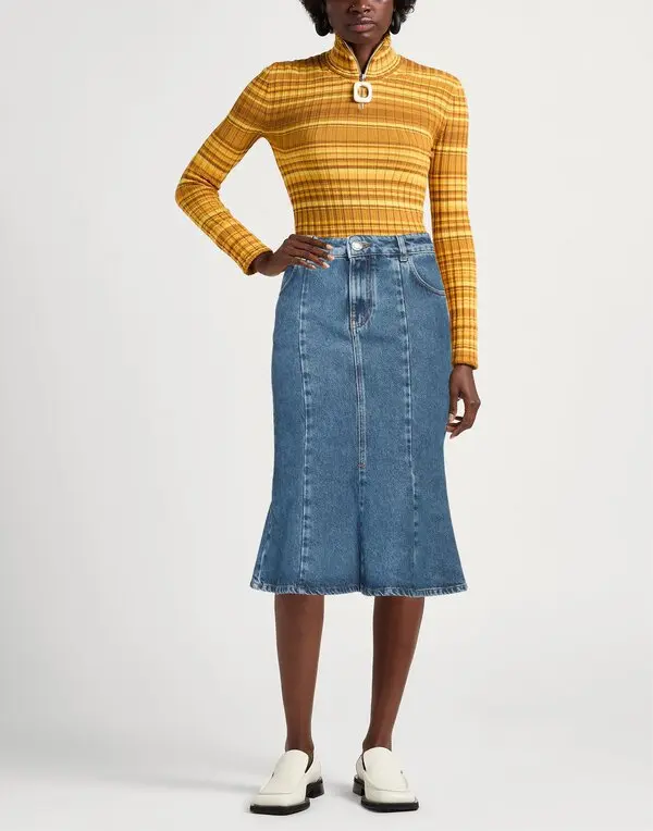 Pinko Flared Denim Skirt