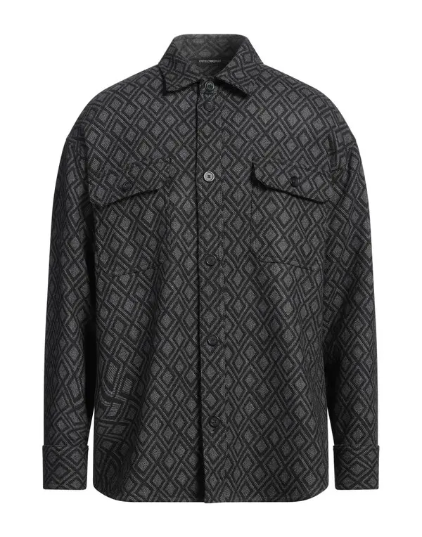 Emporio Armani Shirt Size Virgin Wool, Cashmere - Grey