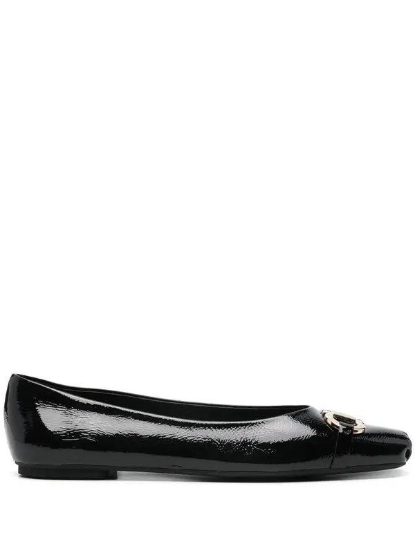 FERRAGAMO Gancini-buckle Ballerina Shoes
