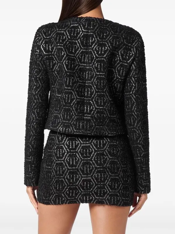 Philipp Plein Monogram Tweed Jacket