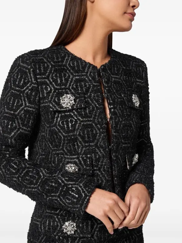 Philipp Plein Monogram Tweed Jacket