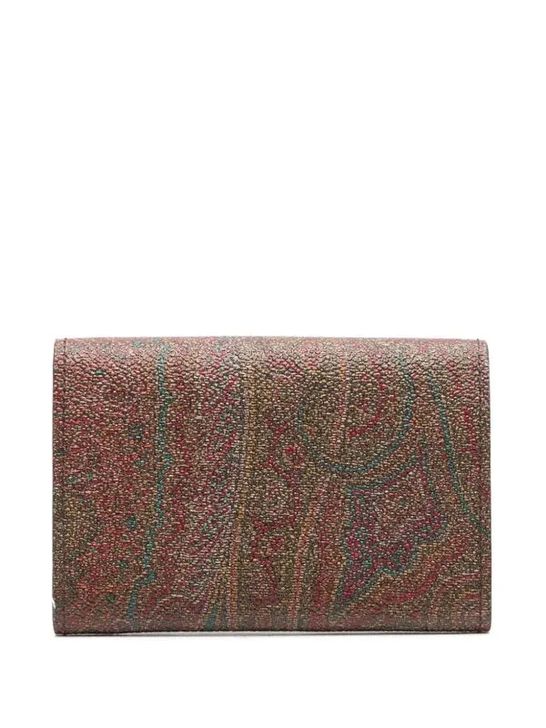 Etro Pegaso-motif Paisley Wallet - Brown