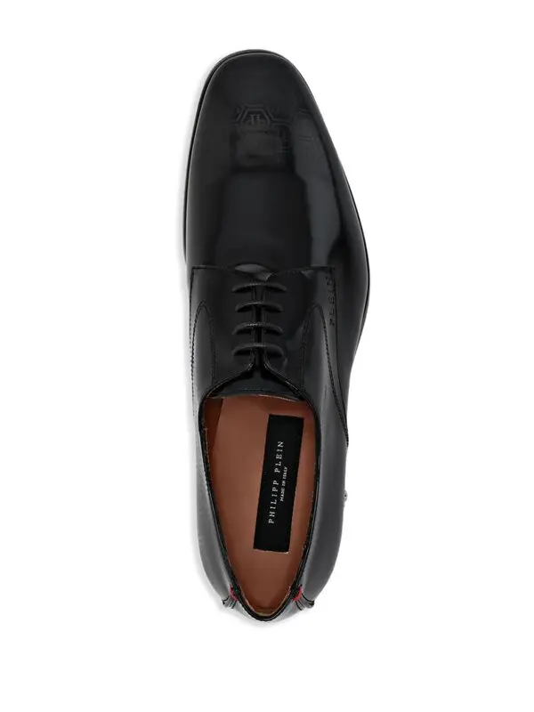 Philipp Plein Monogram Leather Derby Shoes