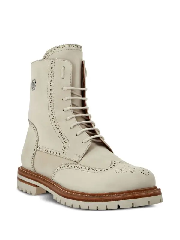 Philipp Plein Nubuck Leather Boots