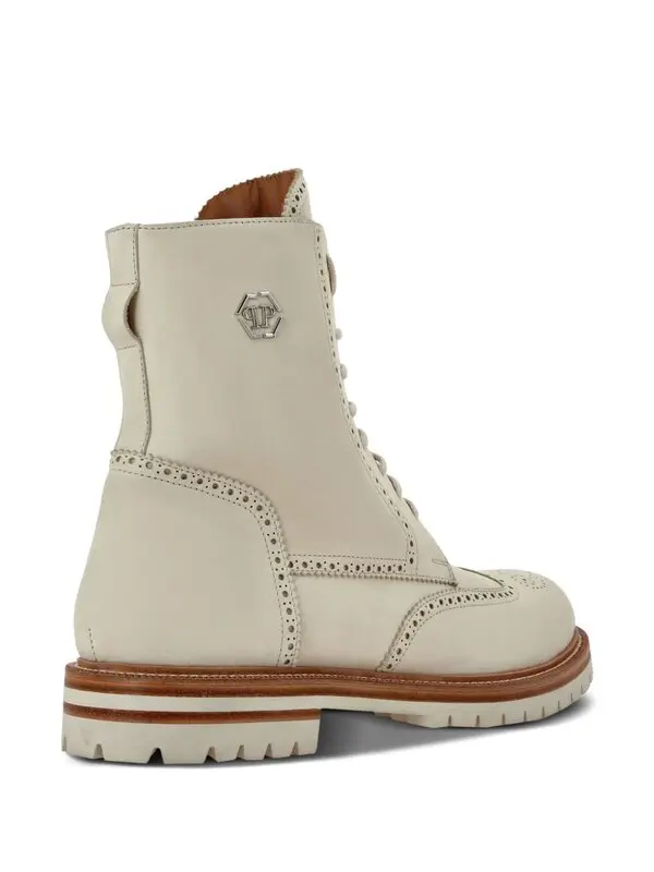 Philipp Plein Nubuck Leather Boots