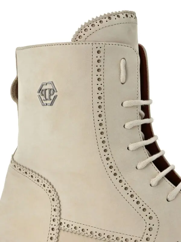 Philipp Plein Nubuck Leather Boots