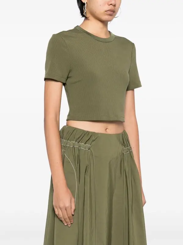 Simkhai Cinta Ribbed Cropped Top