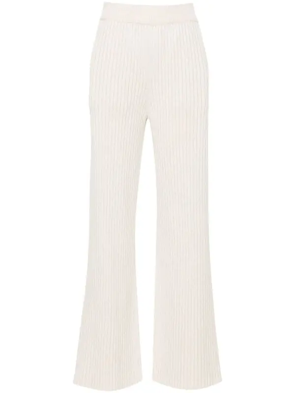 Eleventy Chunky-ribbed Trousers