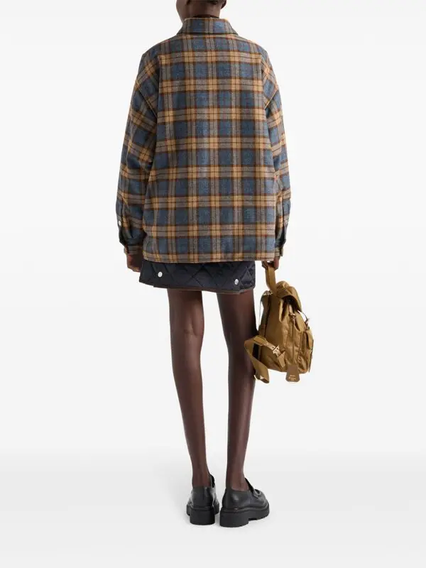 Prada Checked Wool-twill Lumberjack Jacket