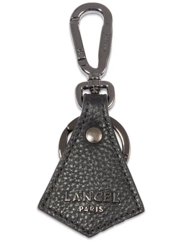 LANCEL Come Pyramid Keyring - Black