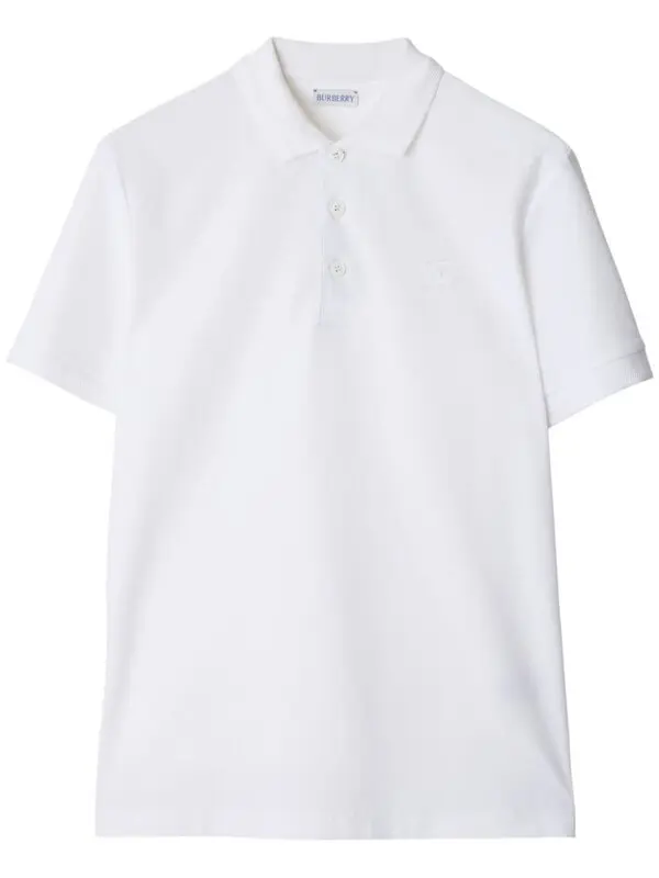 Burberry Cotton Polo Shirt - White