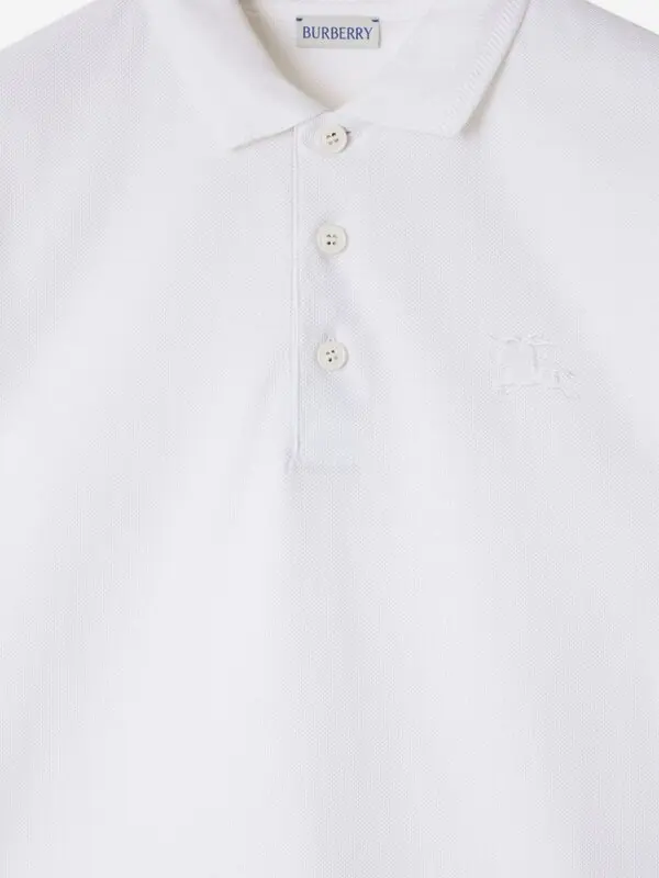 Burberry Cotton Polo Shirt - White
