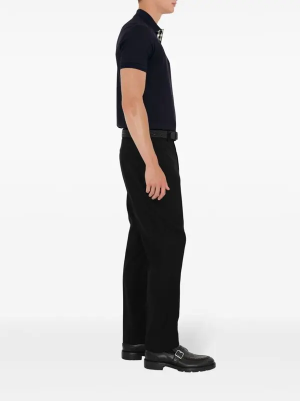 Burberry Ekd-detail Polo Shirt - Blue
