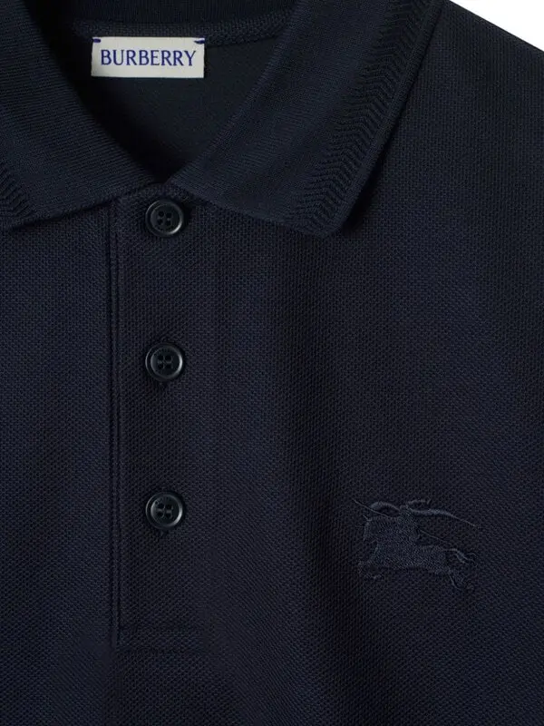Burberry Ekd-detail Polo Shirt - Blue
