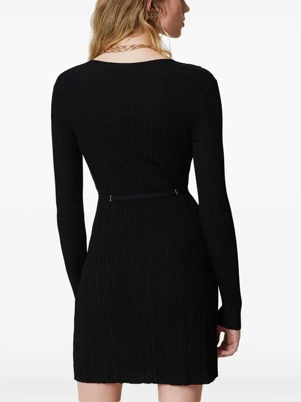 TWINSET Ribbed-knit Mini Dress