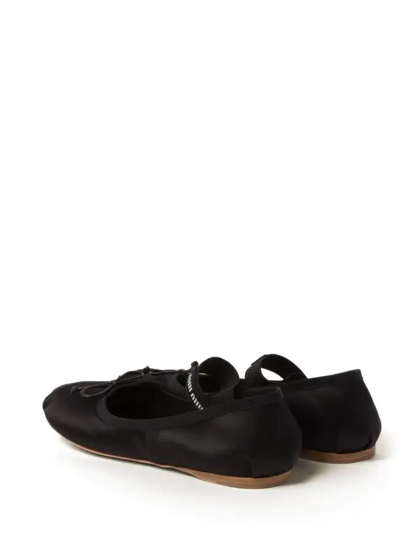 Miu Miu Velvet Ballerinas - Black | Editorialist