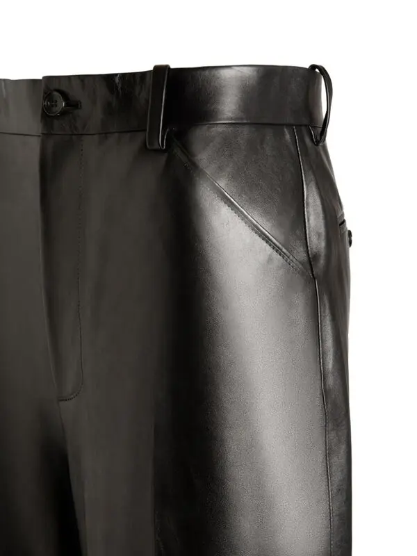 Bally Leather Trousers