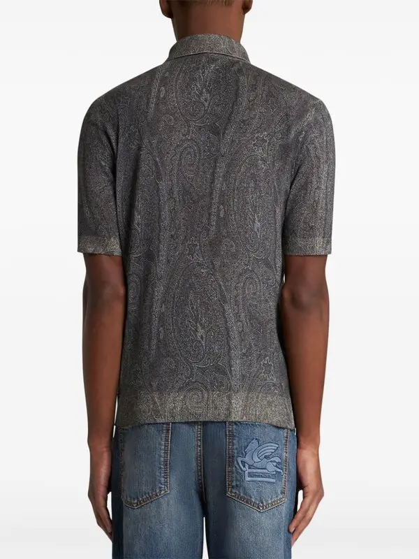 Etro Paisley-print Polo Shirt