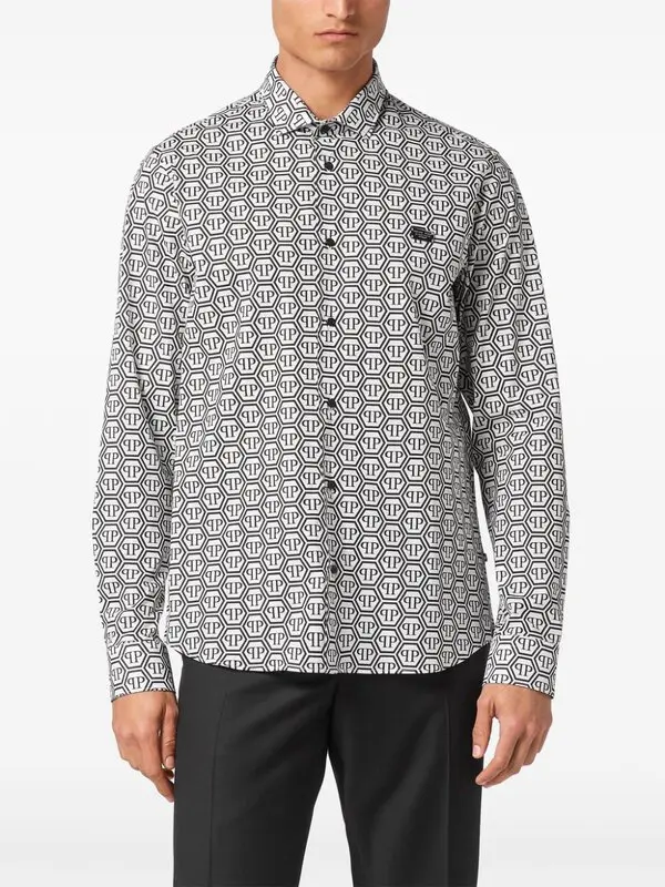 Philipp Plein Monogram-print Shirt