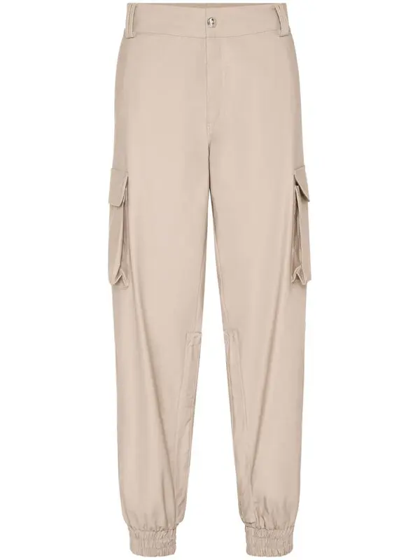 Philipp Plein Long Cargo Trousers - Neutrals
