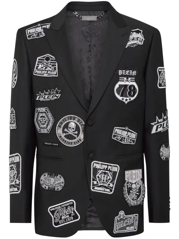 Philipp Plein Patches Blazer - Black