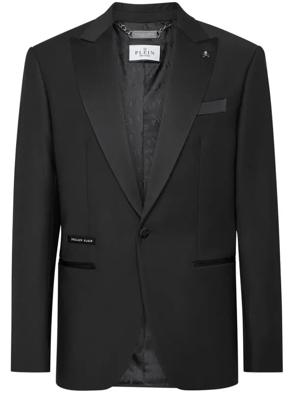 Philipp Plein Skull-print Blazer - Black