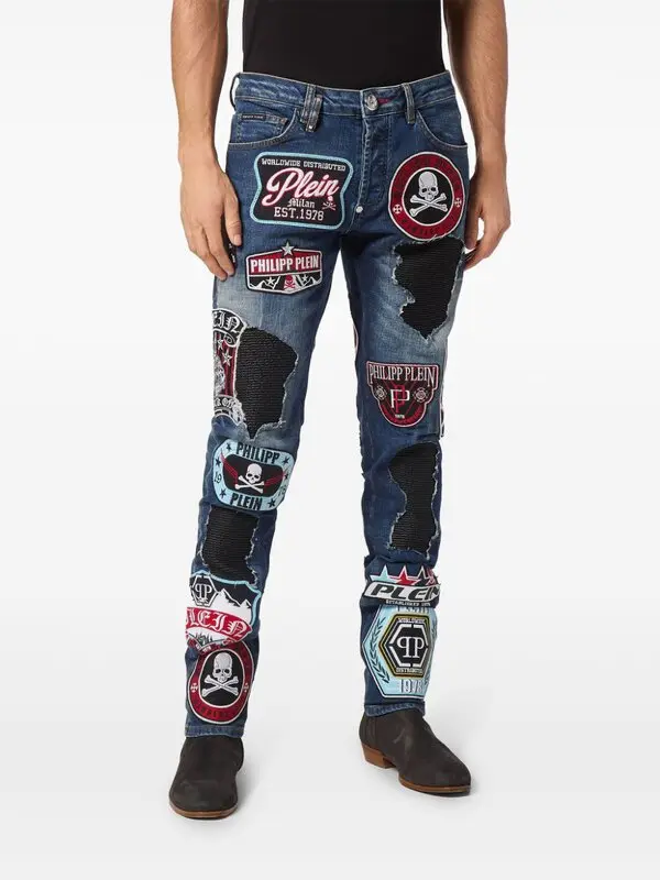 Philipp Plein Rock Star Straight Leg Jeans
