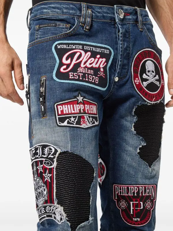 Philipp Plein Rock Star Straight Leg Jeans