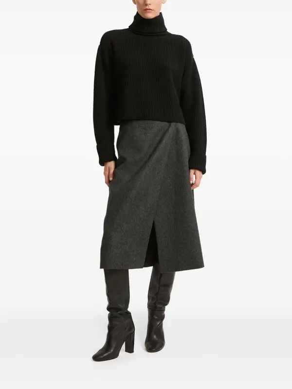 YVES SALOMON A-line Mid-calf Skirt