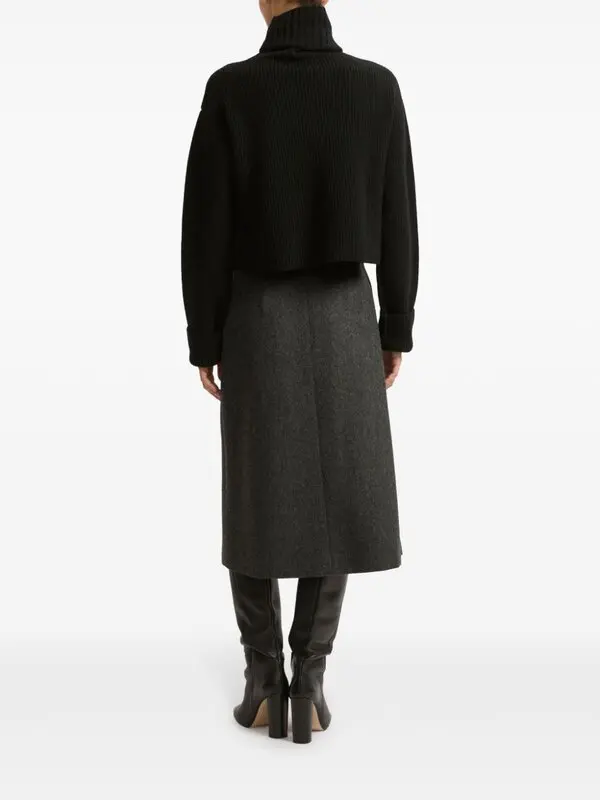 YVES SALOMON A-line Mid-calf Skirt