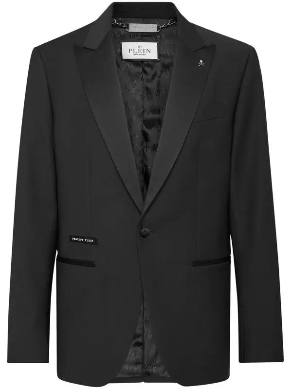 Philipp Plein Single-breasted Blazer - Black